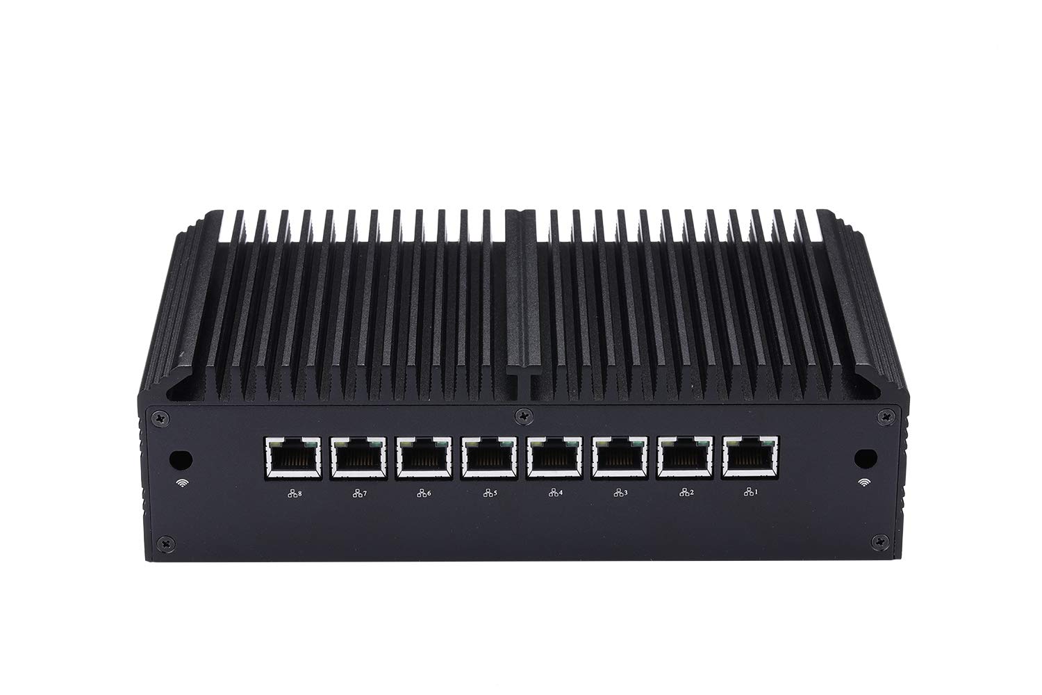 Q838GE 8 LAN Mini PC Firewall Appliance Intel Core I3 8130U Gigabit Ethernet AES-NI LTE pfSense Router (16G DDR4 RAM, 256G mSATA SSD)