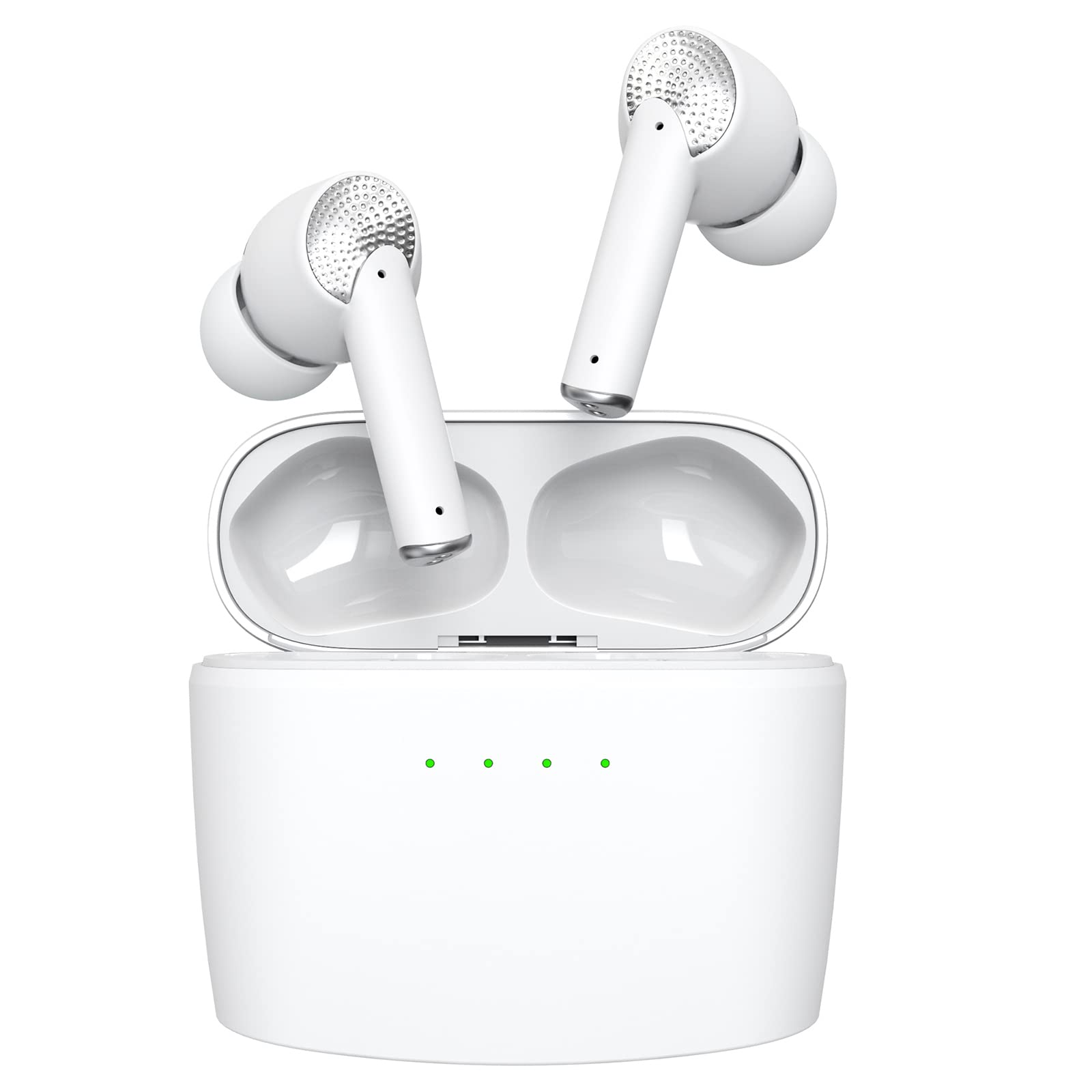 Ptuxc True Wireless Earbuds Bluetooth Headphones,Bluetooth 5.2,IPX5 Waterproof,White