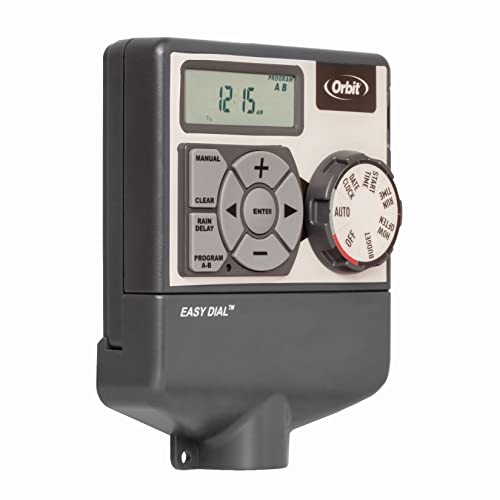 Orbit 28964 Easy Dial 4-Station Indoor Sprinkler Controller Gray