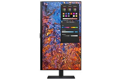 SAMSUNG 27-Inch ViewFinity S80PB Series UHD Computer Monitor, DCI-P3 98%, VESA DisplayHDR 400, IPS Panel, Matte Display, USB-C, PIP / PBP, Intelligent Eye Care, LS27B804PXNXGO, 2023