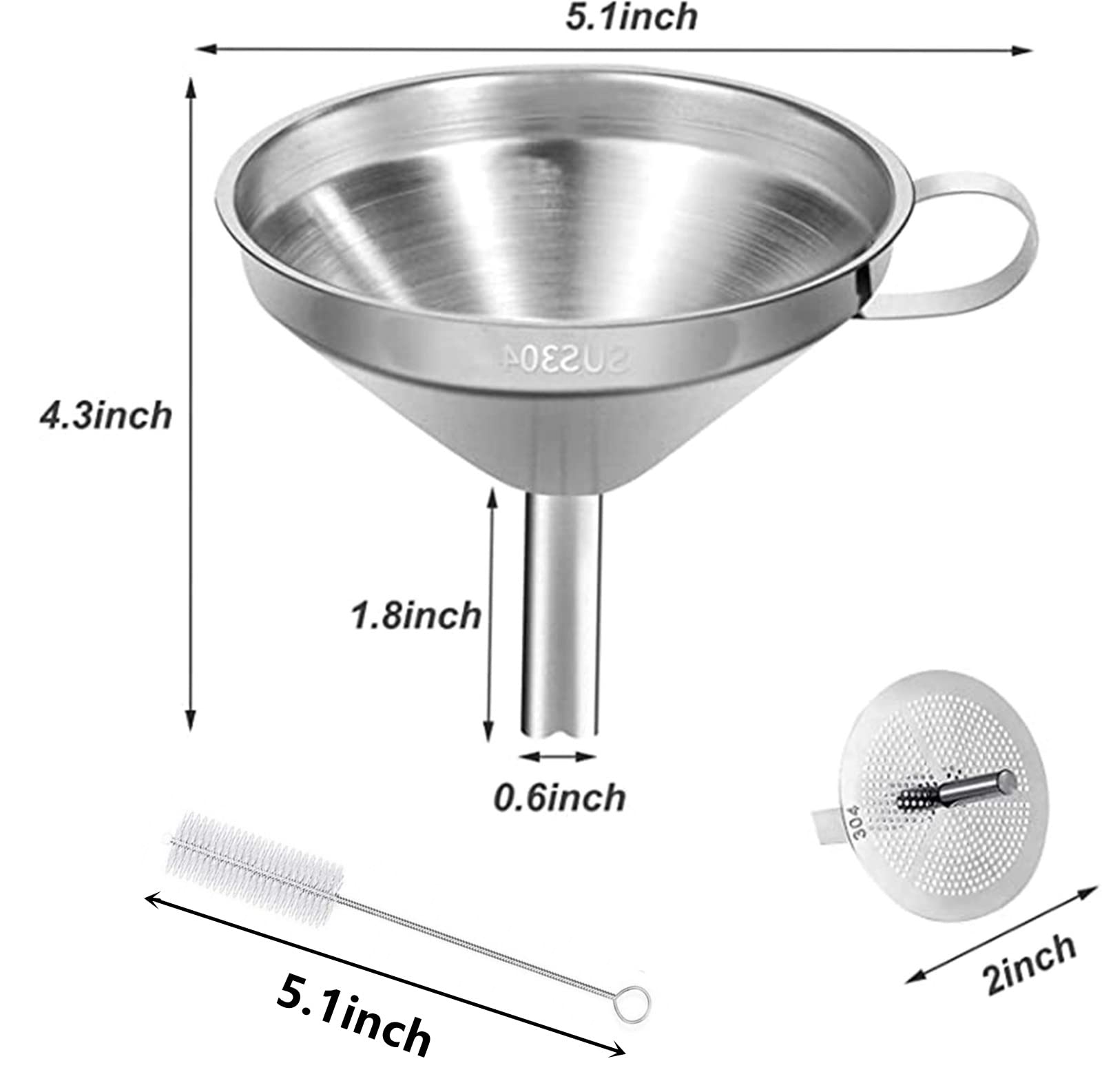 Resin Filter,Resin Funnel for SLA/DLP/LCD Resin 3D Printing Liquid with Strainer and Cleaning Brush