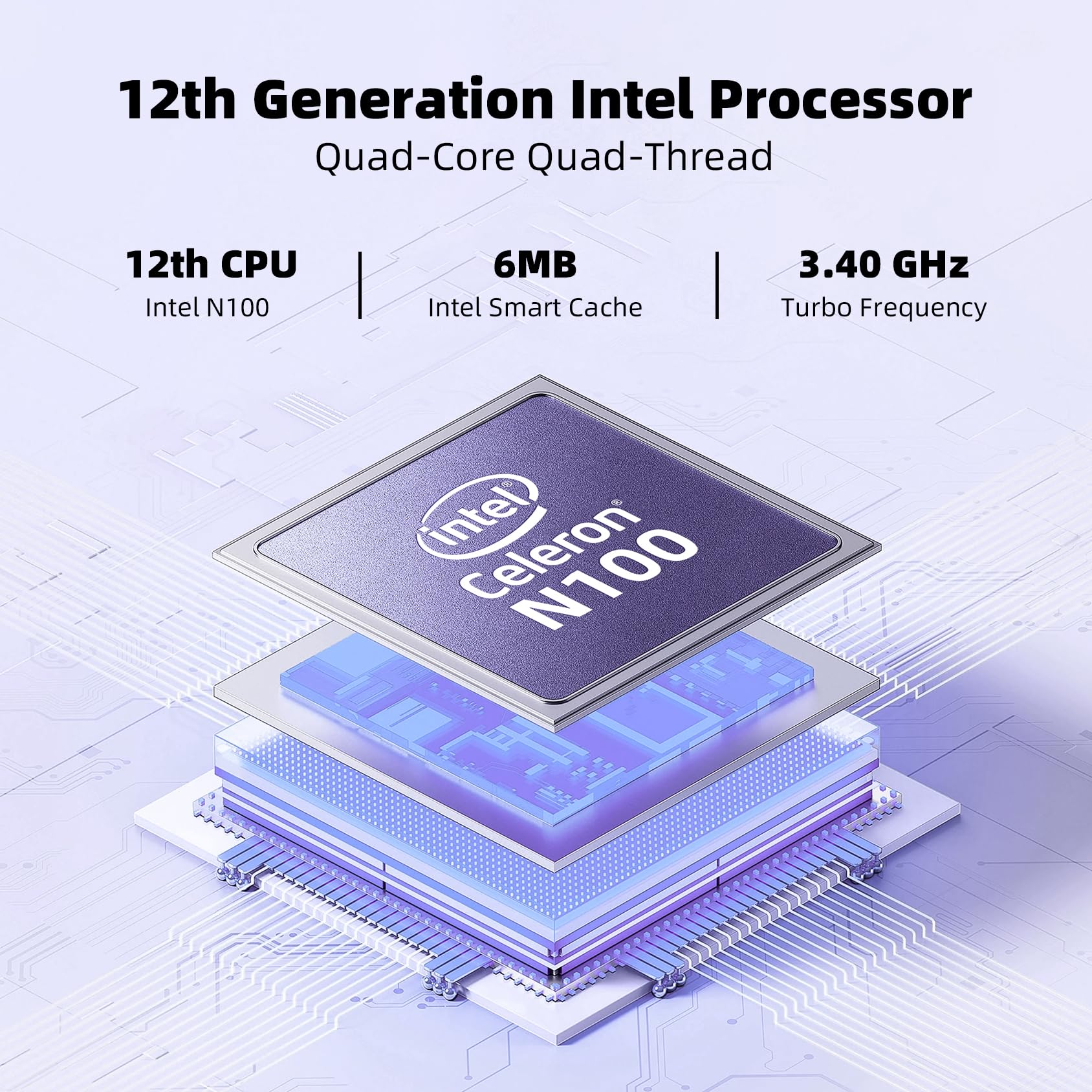 jumper Mini PC, 32GB RAM 1024GB SSD, Mini Computers Quad-Core Intel N100 CPU(Up to 3.4GHz), Mini Gaming PC with Windows 11, 4K UHD Graphics, WiFi 6/2.4G+5G WiFi, BT5.0, Dual HDMI, Cooling System.