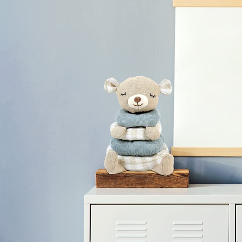 MON AMI Petit Bear Soft Plush Stacking Toy β 7β, Early Development STEM Montessori Toys, Sensory Development Toys, Encourage Hand-Eye Coordination