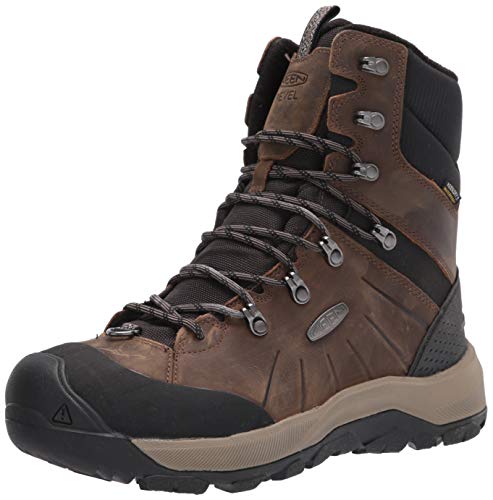 KEEN Men's Revel 4 High Polar Insulated Waterproof Snow Boot, Canteen/Black, 8.5
