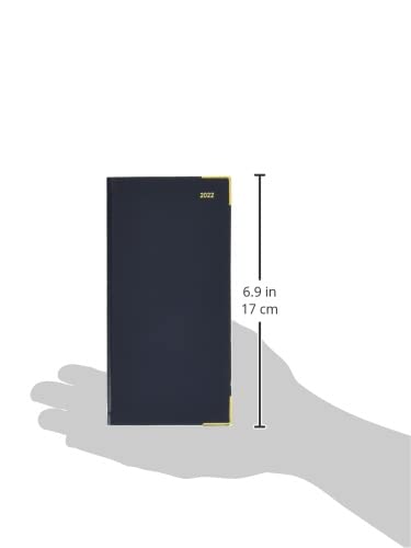Letts Classic Slim two weeks to view 2022 diary - dark blue