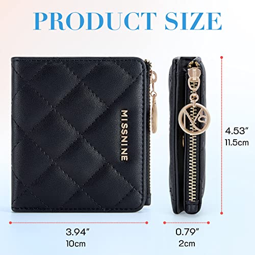 Missnine Womens Wallet PU Leather Wristlet Wallets Rfid Blocking Card Holder Ladies Clutch Purses with Phone Pocket
