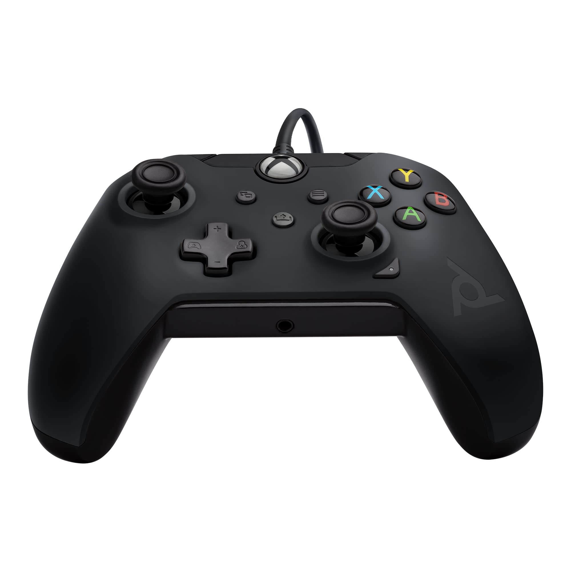 PDP Wired Game Controller - Xbox Series X|S, Xbox One, PC/Laptop Windows 10, Steam Gaming Controller - USB - Advanced Audio Controls - Dual Vibration Videogame Gamepad - Raven Black (Renewed)
