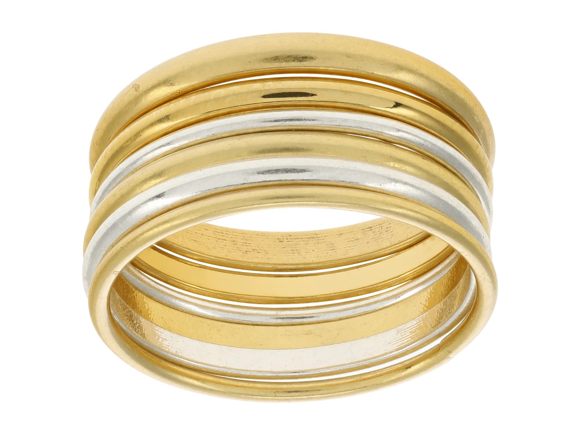 Madewell Slender Stacking Ring Set Mixed Metal 6
