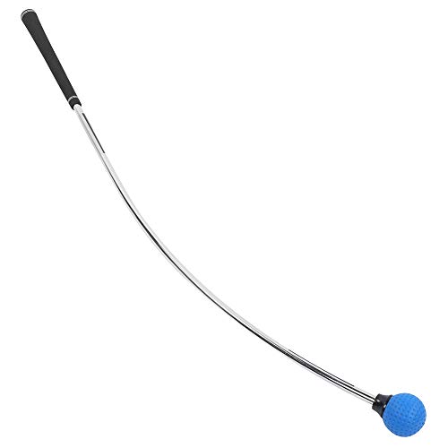 Keenso 1 Pcs A363 Golf Swing Trainer Blue Golf Curves Swing Practice Stick Rubber Trainer Sports Training Equipments Golf