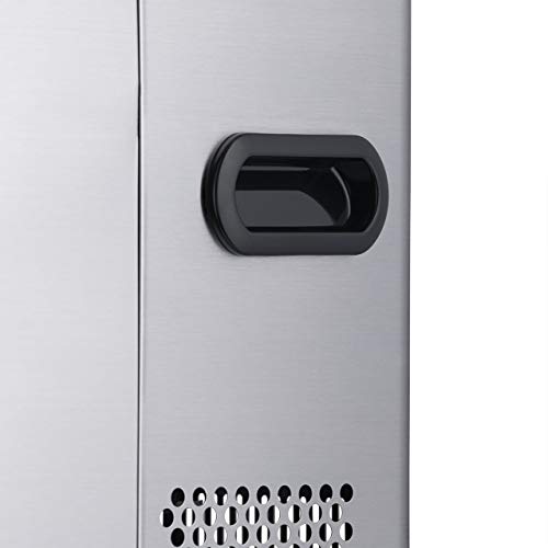 Newair Portable Ice Maker 50 lb. Daily, 12 Cubes in Under 7 Minutes - Compact Countertop Design - 3 Size Bullet Shaped Ice - for Kitchen/Office/RV/Bar - Stainless Steel