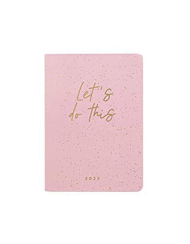 Letts Inspire A6 week to view 2022 diary - pink