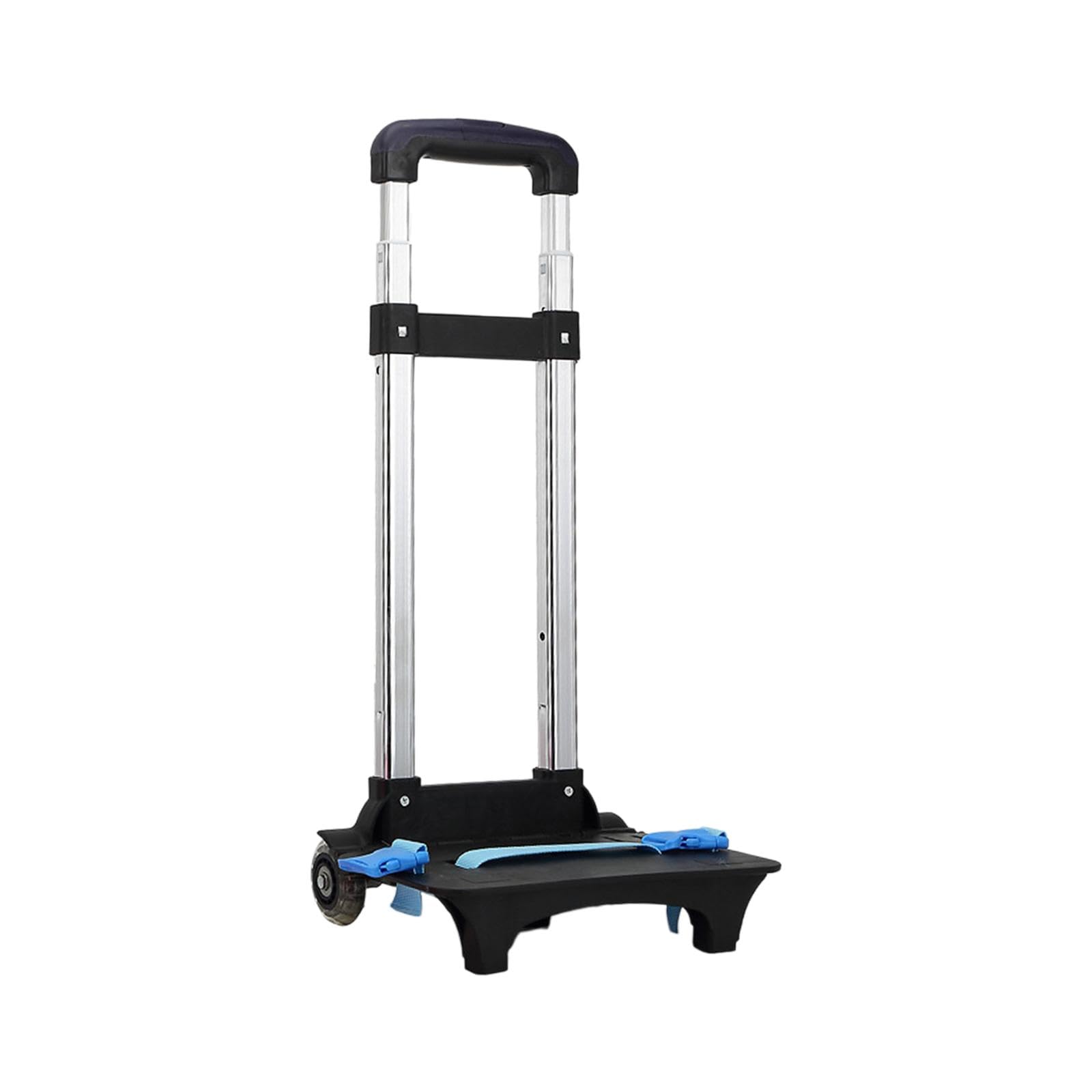 predolo Backpack Hand Truck, Backpack Trolley, Foldable with Luggage Strap Wheeled Hand Trolley, Folding Trolley Cart, for Shopping, 2 Wheel Dark Blue