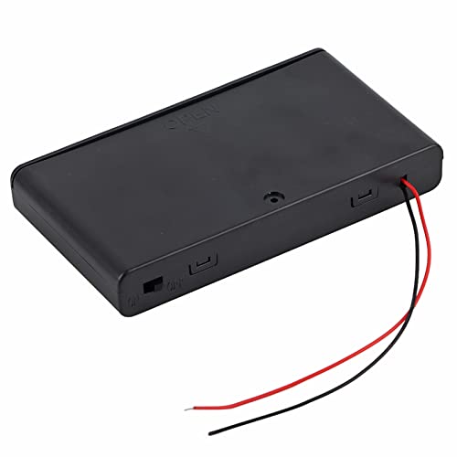 plplaaoo 8pcs AA Battery Holder, Battery Holder with Cover & Power Switch,12V AA Battery Holder Battery Storage Box, 8 AA Battery Holder,5.12x2.87x0.79 in, Battery Holder AA Battery Holder 12v AA