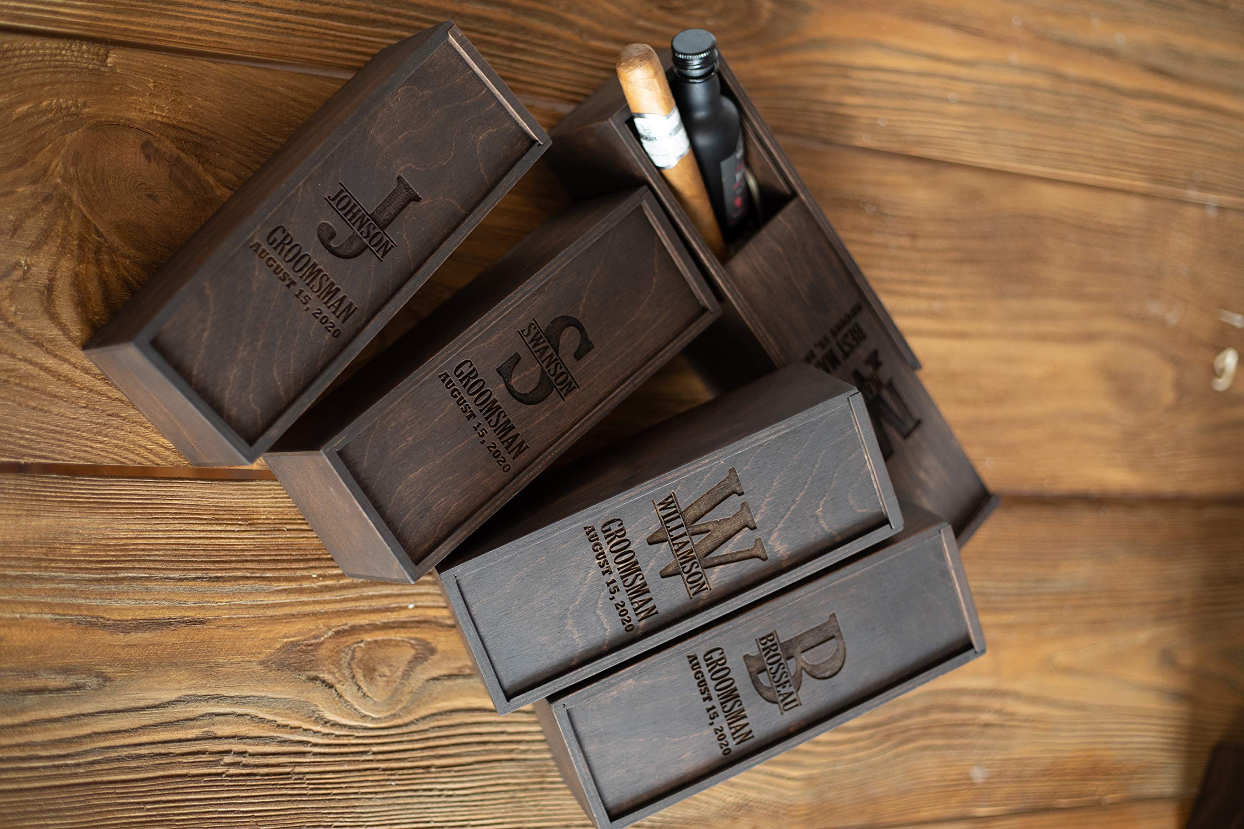 Personalizable Groomsmen Gift Box, Groomsmen Proposal, Best Man Proposal, Father of Bride Gift, Cigar Gift Box, Father of Groom Gift, Keepsake box