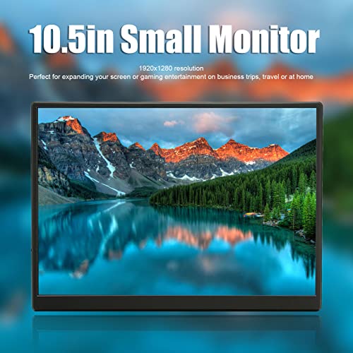 Portable IPS Screen FHD IPS Screen Small High Sensitivity Monitor 1920x1280 Builtin Speakers with PU Leather Gaming Case