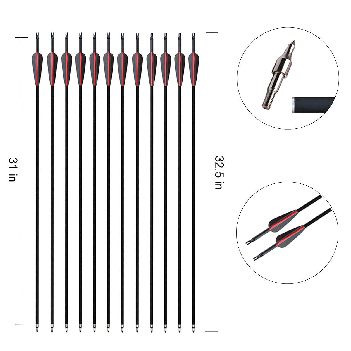 Monsour Archery 53" Takedown Recurve Bow and Arrows Set for Adults Metal Riser Longbow Kit Right Hand Straight Bow for Beginner Hunting Shooting Practice 30 40lb (30lb)