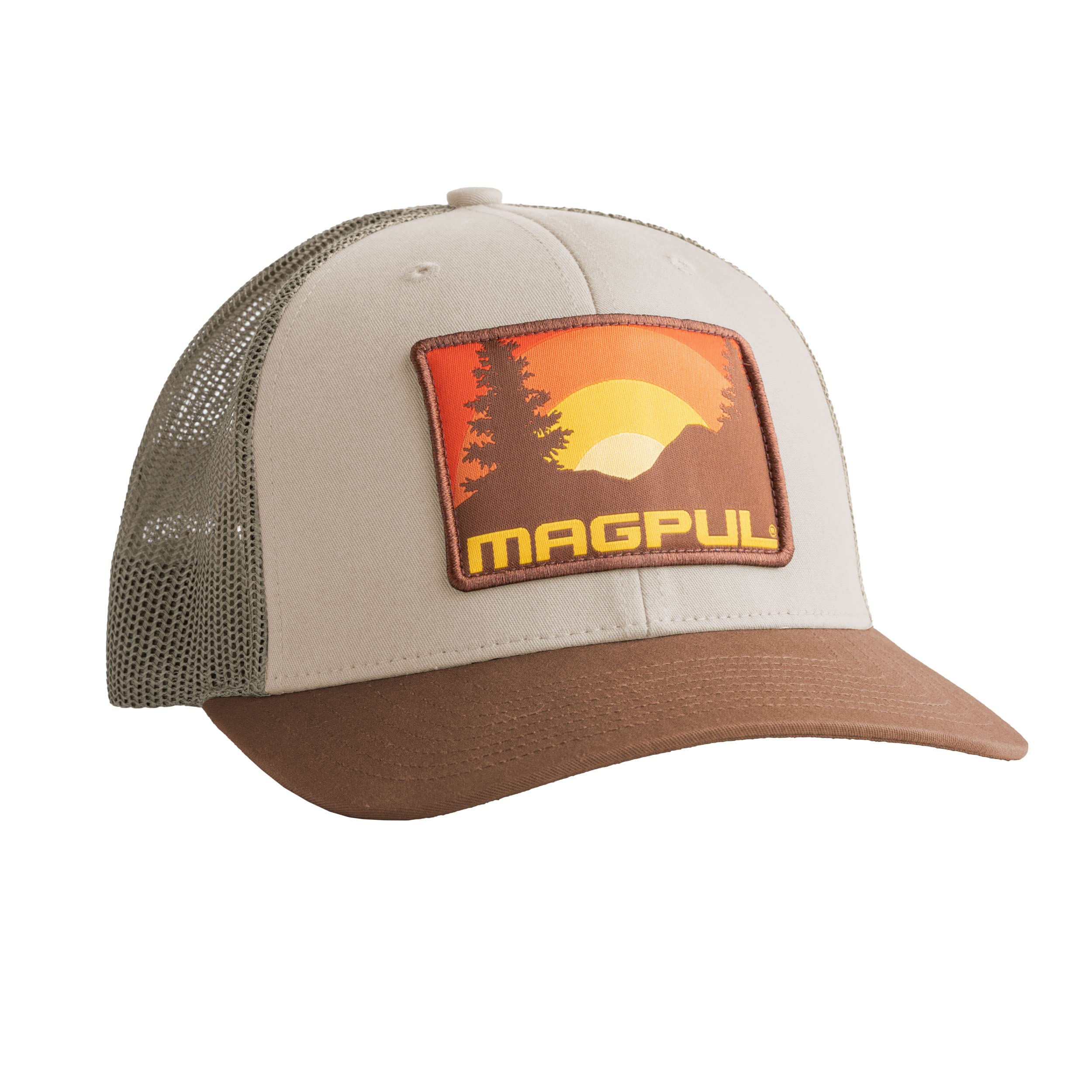 Magpul Standard Trucker Hat Snap Back Baseball Cap, One Size Fits Most, Daybreak Mesquite