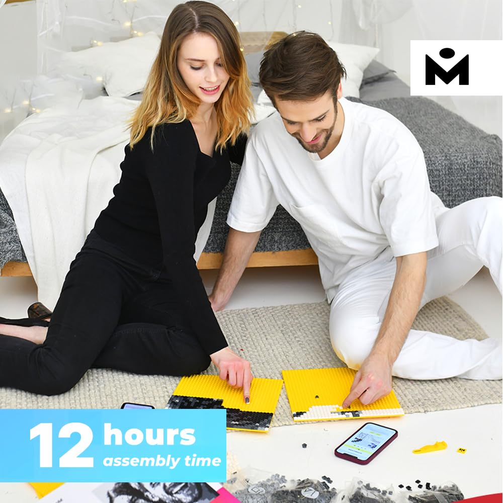 MOZABRICK Photo Construction Set Model Color M (20 inch x 30 inch) - Transform Any Picture into a Mosaic Wall Art Using Our Constructor and Web App