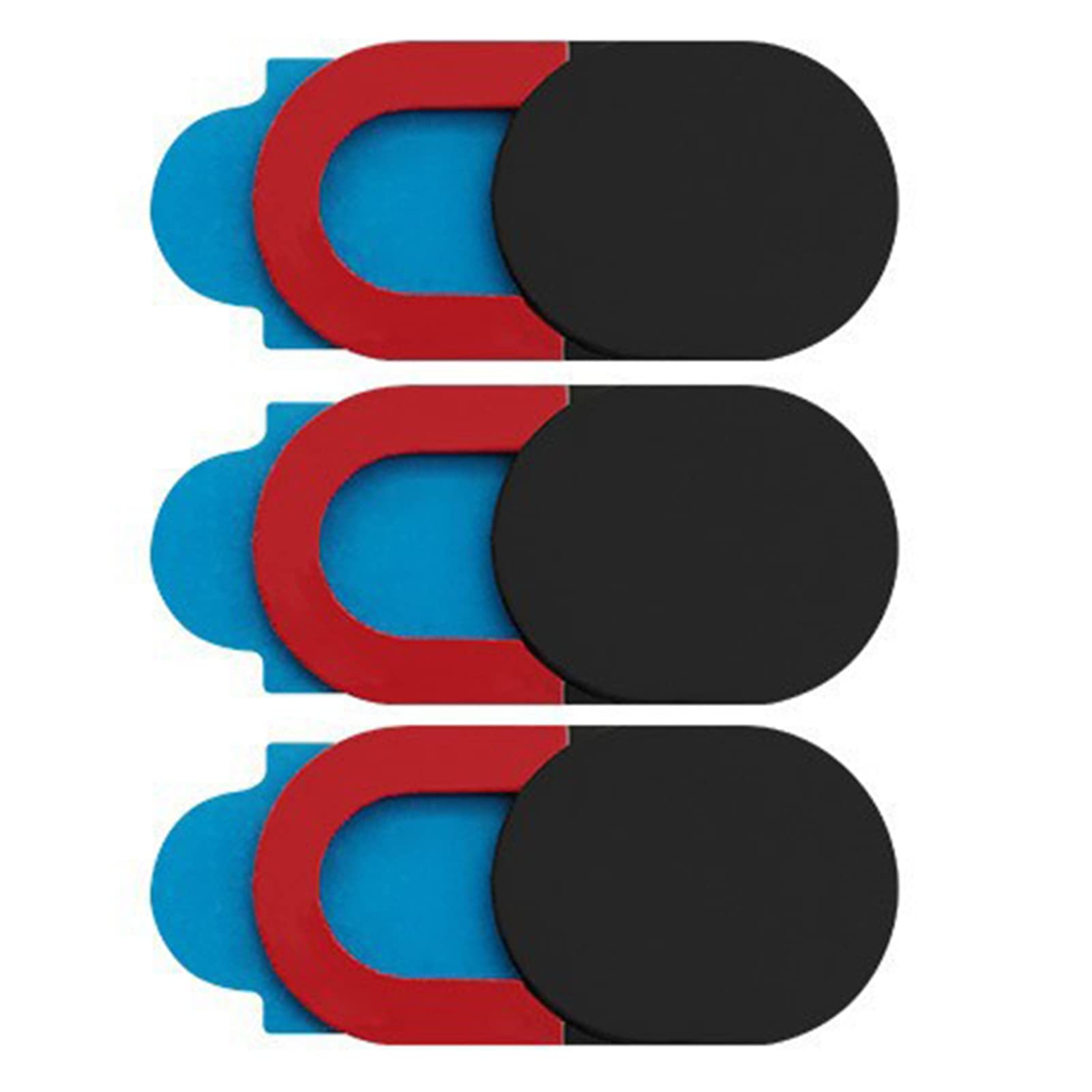 SamFansar 3Pcs Lens Privacy Cover Anti-spy Anti-Scratch Webcam Privacy Cover Protective Patch Sticker for Computer Red Black