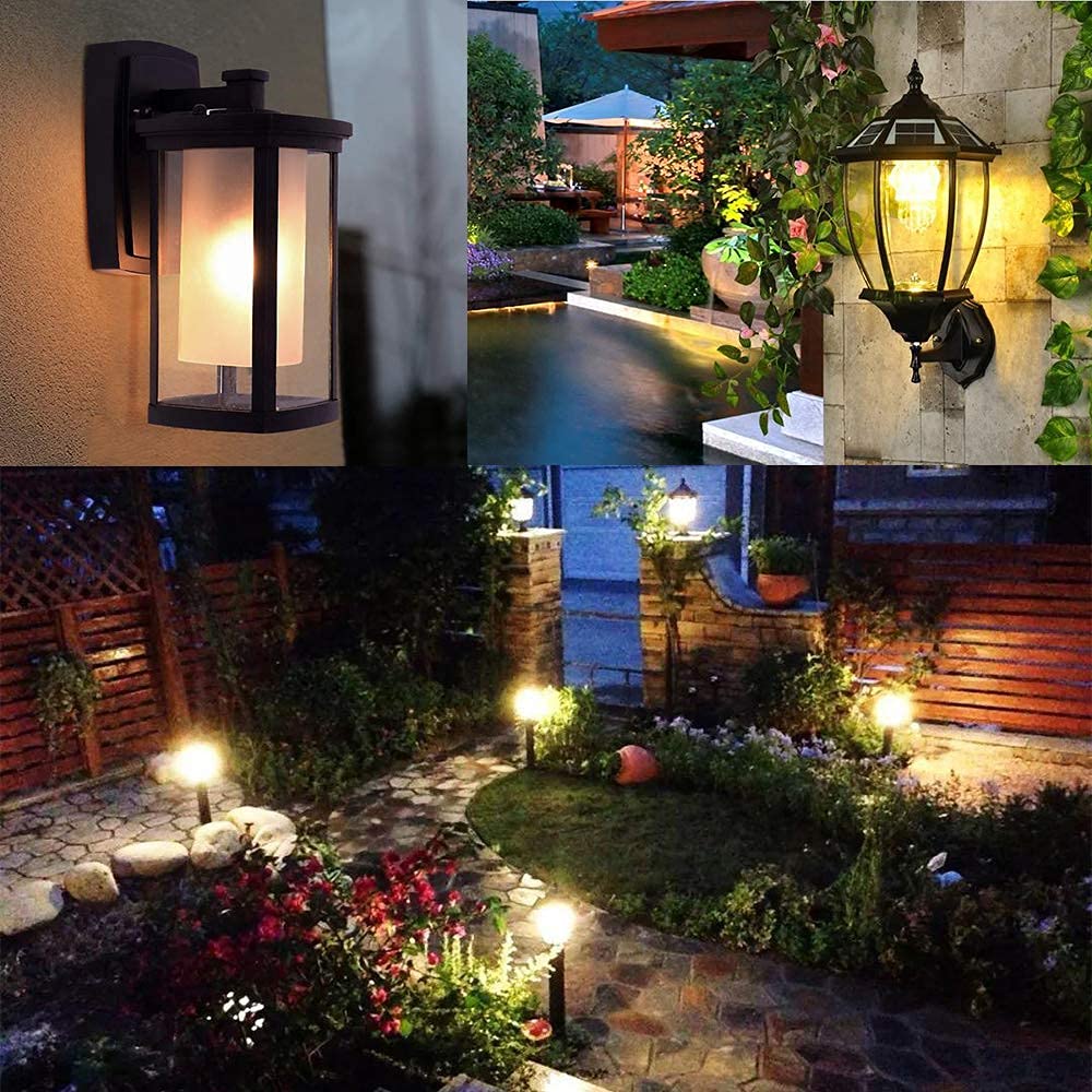 Landscape Bulb T5, Landscape Light Bulbs Wedge Base, 18w 12V Low Voltage Landscape Light Bulb, Yard Light Bulbs, Malibu Light Bulbs 10 Pack