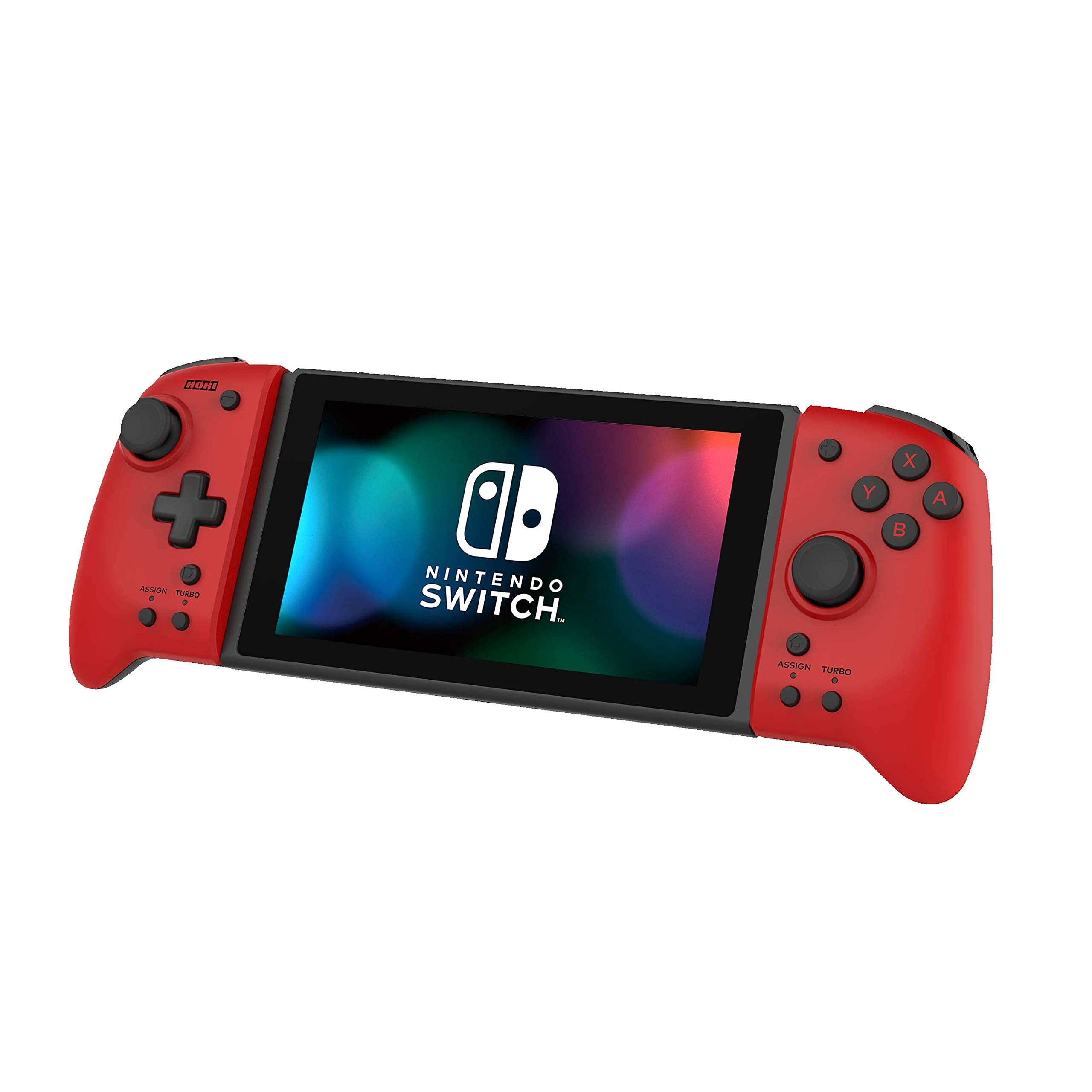 Hori Nintendo Switch Split Pad Pro (Red) Ergonomic Controller for Handheld Mode - Officially Licensed By Nintendo - Nintendo Switch (Renewed)