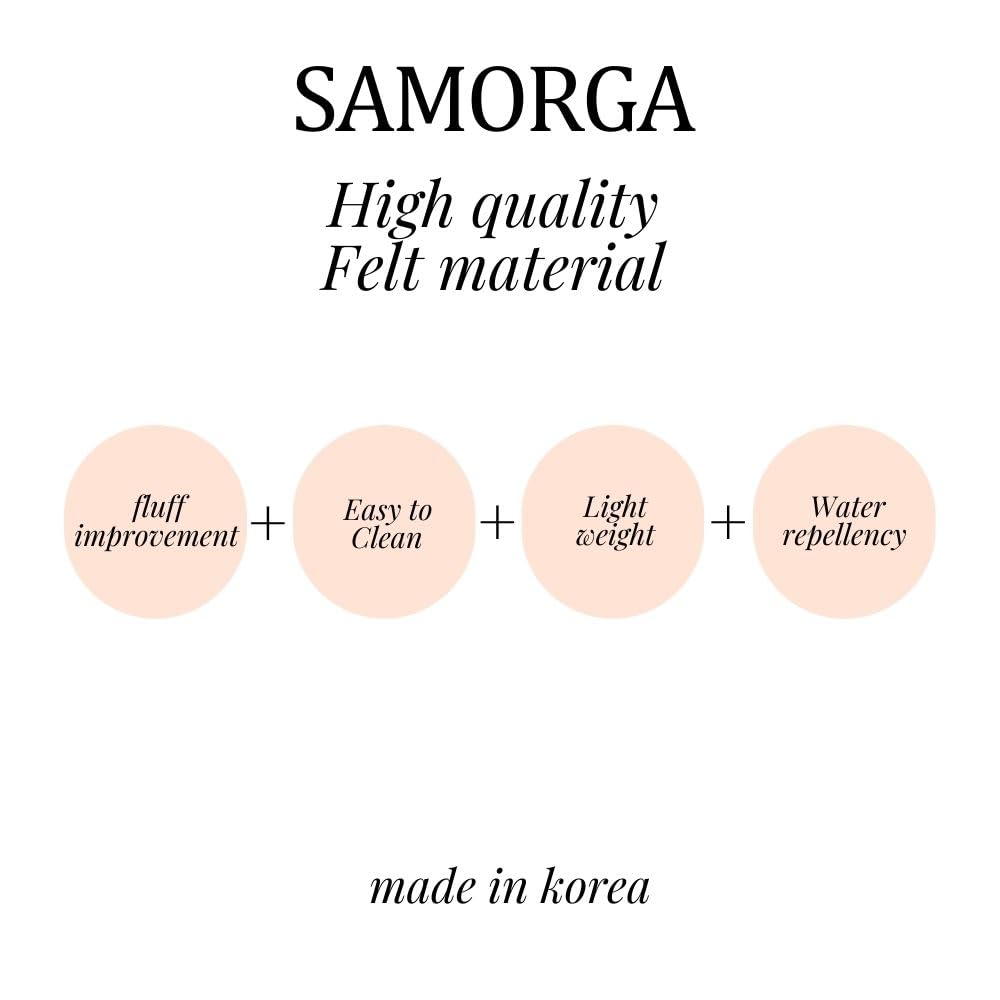 SAMORGA (2-31/ HB25-U H-Birkin 25 Bag Organizer Insert Innerbag (2mm Gray)