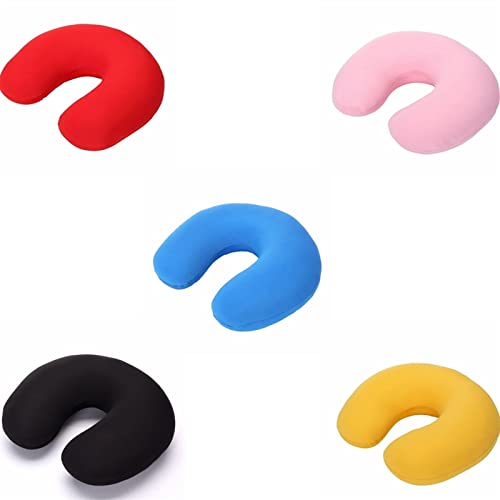 KIFRAL Neck Pillow U Shaped Neck Pillow Micro Beads for Rest Airplane Car Travel Pillow Foam Pillow Bedding Set (Color : 3, Size : 33x27cm)