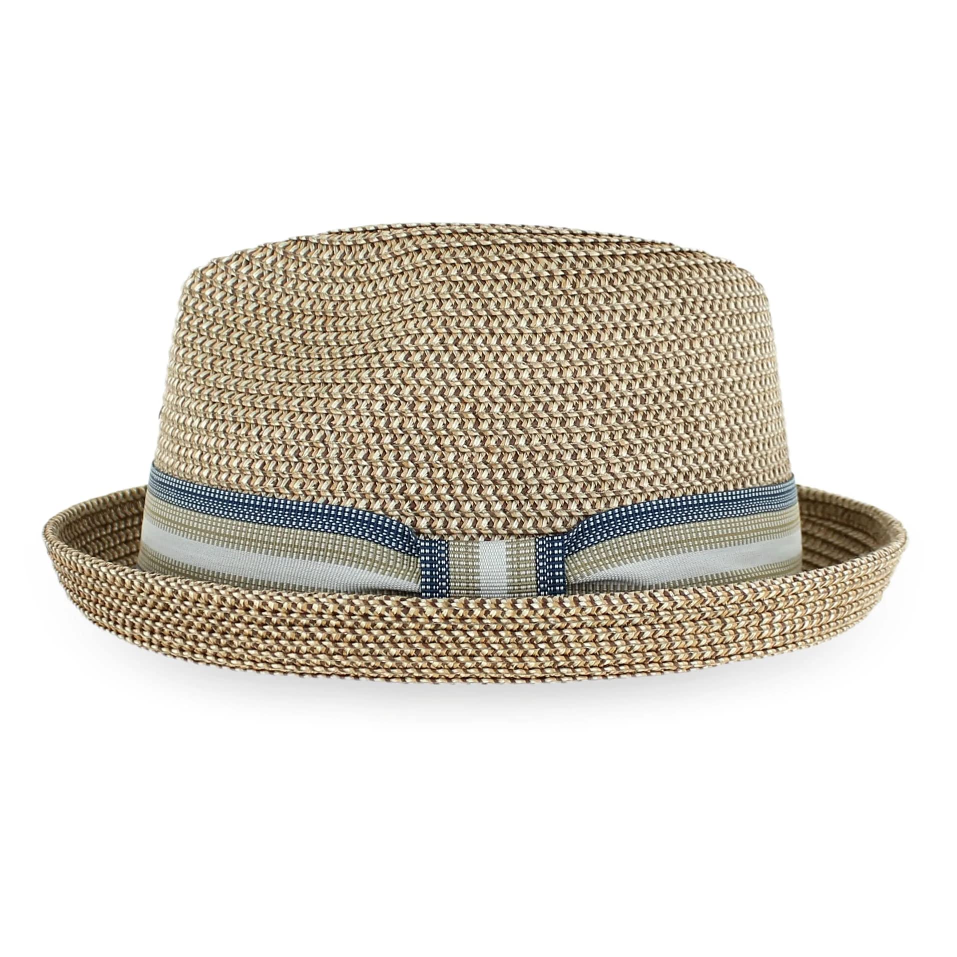 Hats in the Belfry Summer straw Malone (Chocolate, Large)