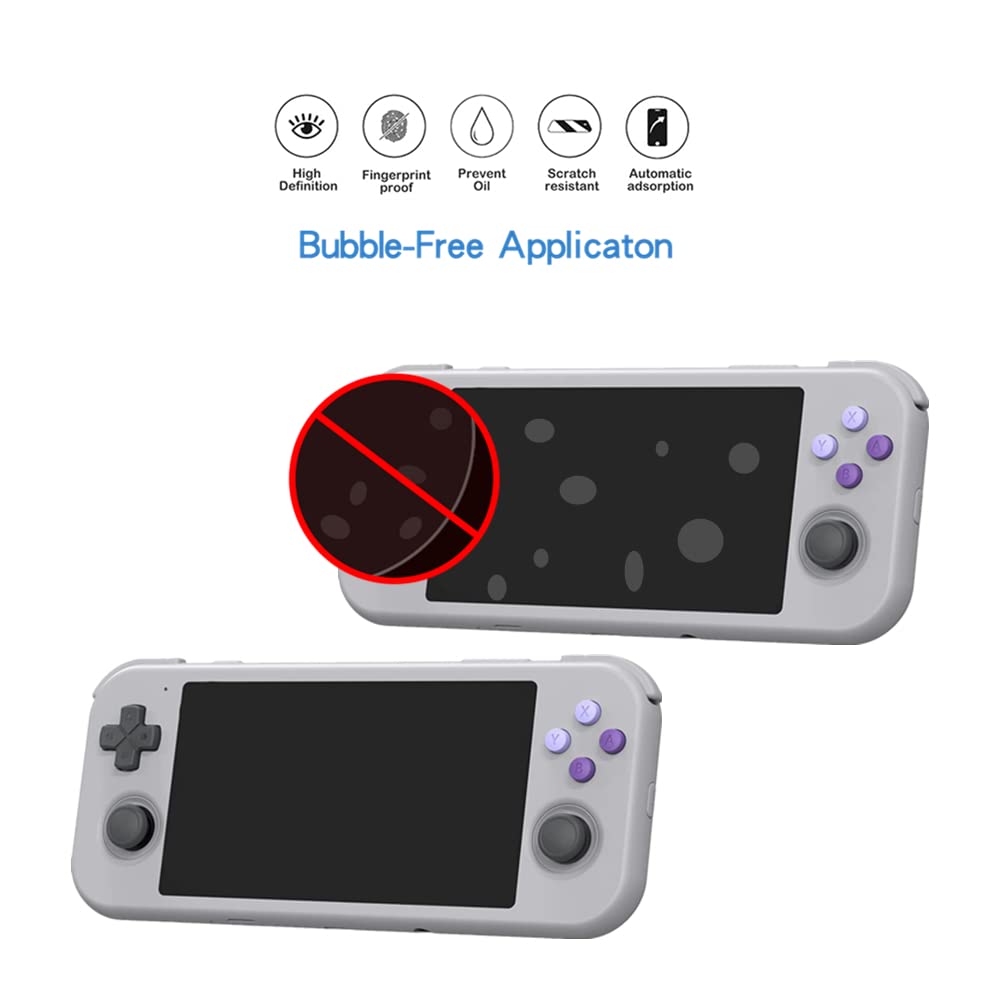 MIHENCE [ 3PCS Compatible for Retroid Pocket 3/3 Plus Screen Protector, PET Premium Real HD Protective Film Compatible for Pocket 3-4.7 Inch Retro Game Handheld Console