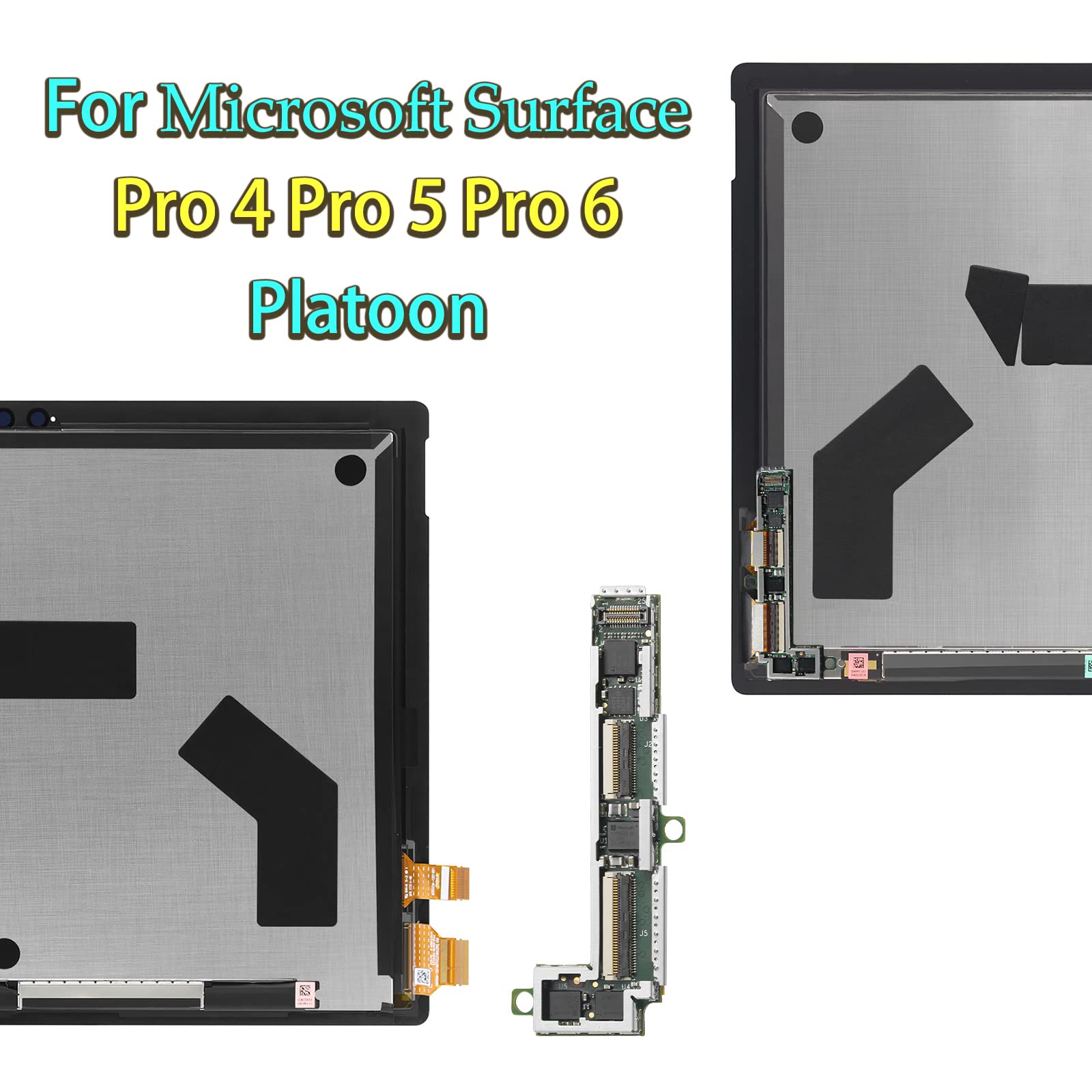 PEHDPVS Touch Screen Digitizer Connector Daughter Board for Microsoft Surface Pro 4 (1724) Pro 5 (1796) Pro 6 (1807 1809) E49068 MJ 94V-0 (with Tools)