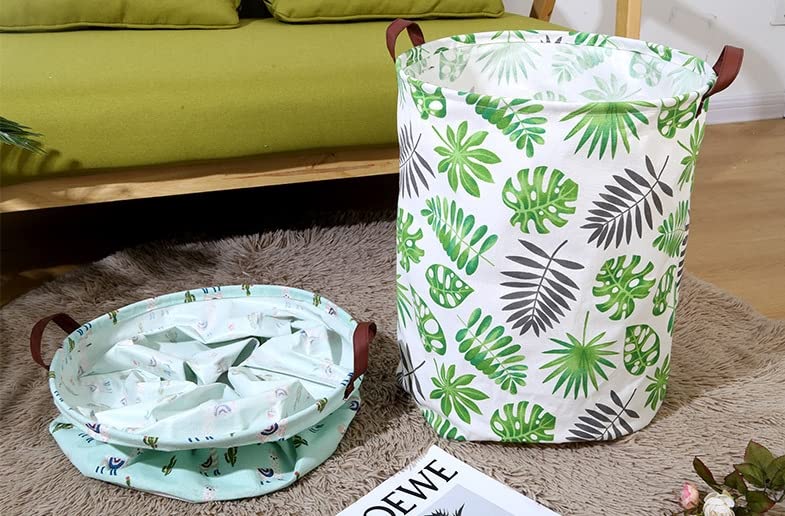Large Storage Basket,Laundry Hamper/Bathroom/Home Decor/Collapsible Round Storage Bin,Boys and Girls Hamper/Boxes/Clothing(Cars)