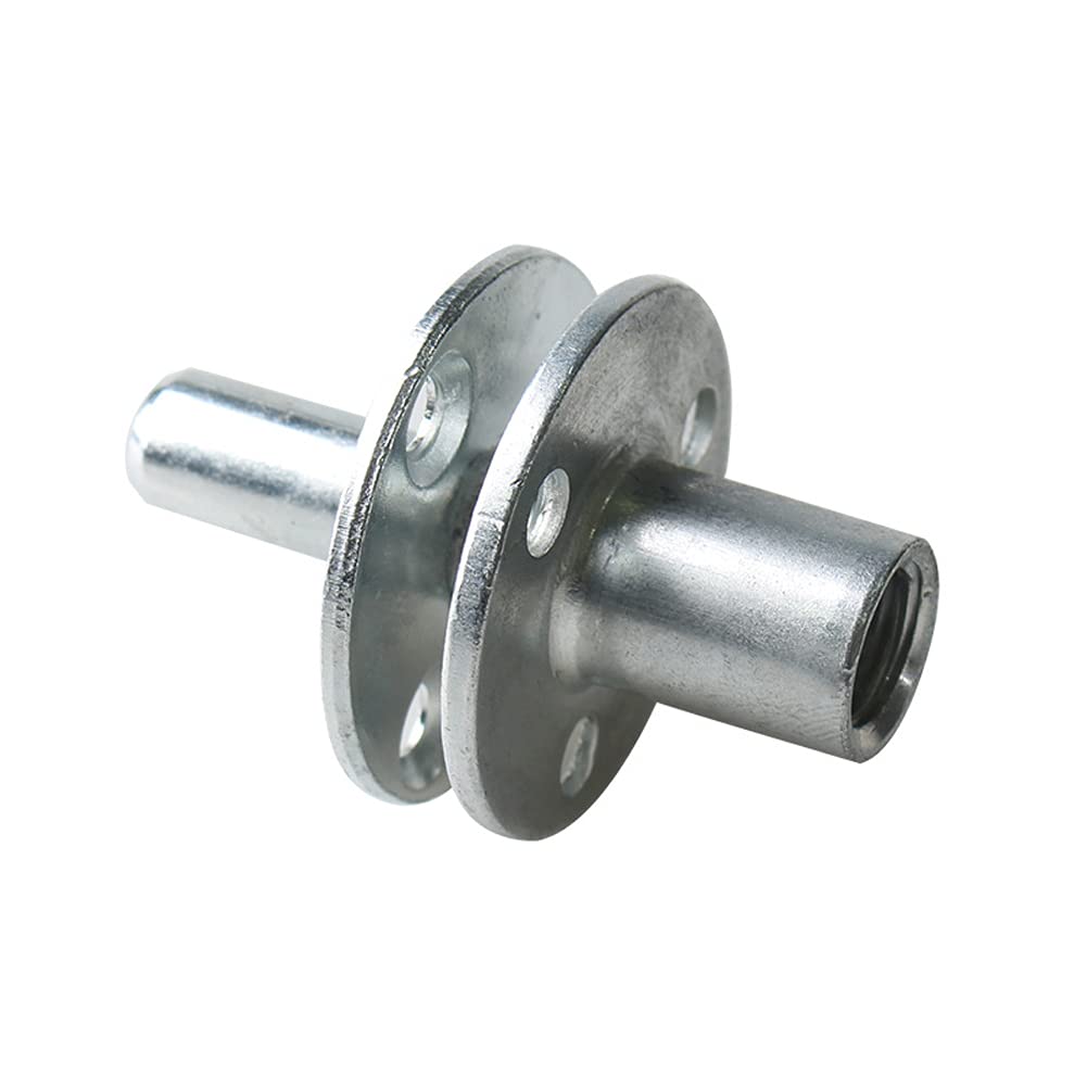 lasenersm 2 Pieces Cold Rolled Steel M12 Bed Post Connector Bed Column Bedpost Connector Screw-in T-Nut Bedpost Connector Screw Butt Nut for Furniture Hardware Fittings