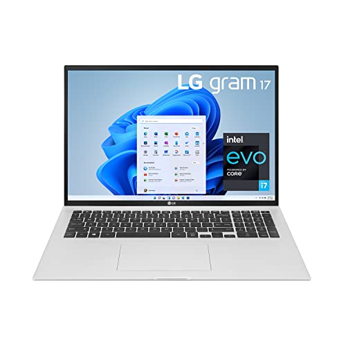 LG gram 17Z95P Laptop 17" Ultra-Lightweight, IPS, (2560 x 1600), Intel Evo 11th gen CORE i7, 16GB RAM, 2TB SSD, Windows 11 Home, 80Wh Battery, Alexa Built-in, 2X USB-C, HDMI, USB-A â Silver