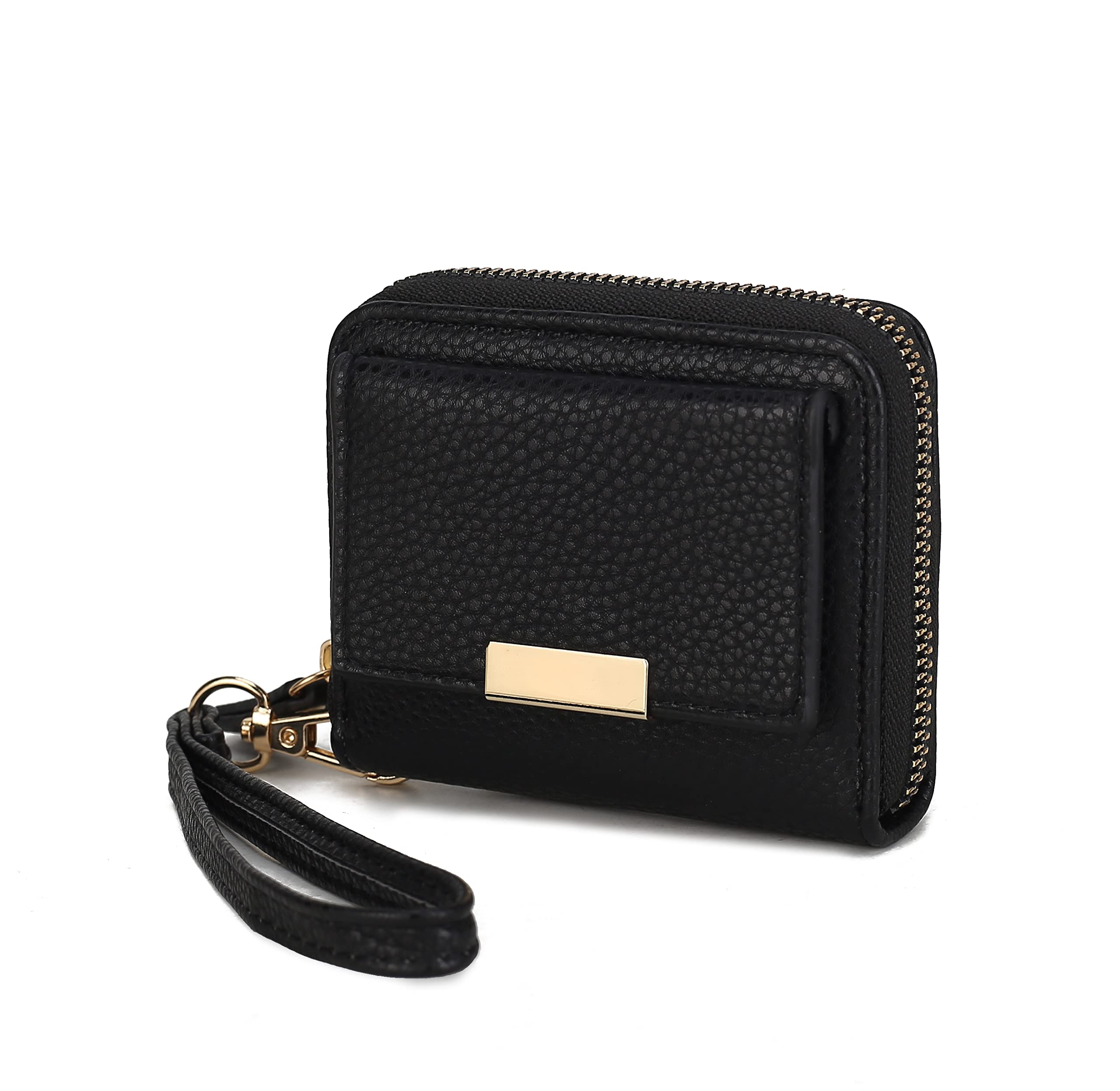 MKF Wristlet Wallet for Women, Multi Card Slots – PU Leather Bag Purse – Lady Fashion Clutch Handbag Removable Strap