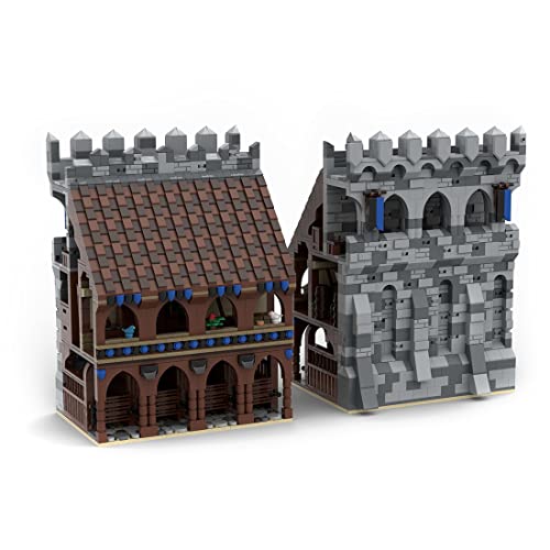 Ottima Medieval Castle Large Model, MOC-131299 Street View Modular Architectural Building Bricks Compatible with Lego Architecture - 112644Pcs