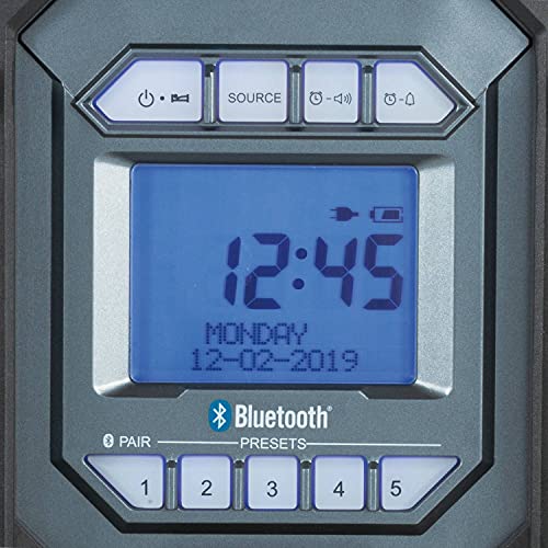 Makita XRM10 18V LXT® / 12V max CXT® Lithium-Ion Cordless Bluetooth® Job Site Charger/Radio, Tool Only