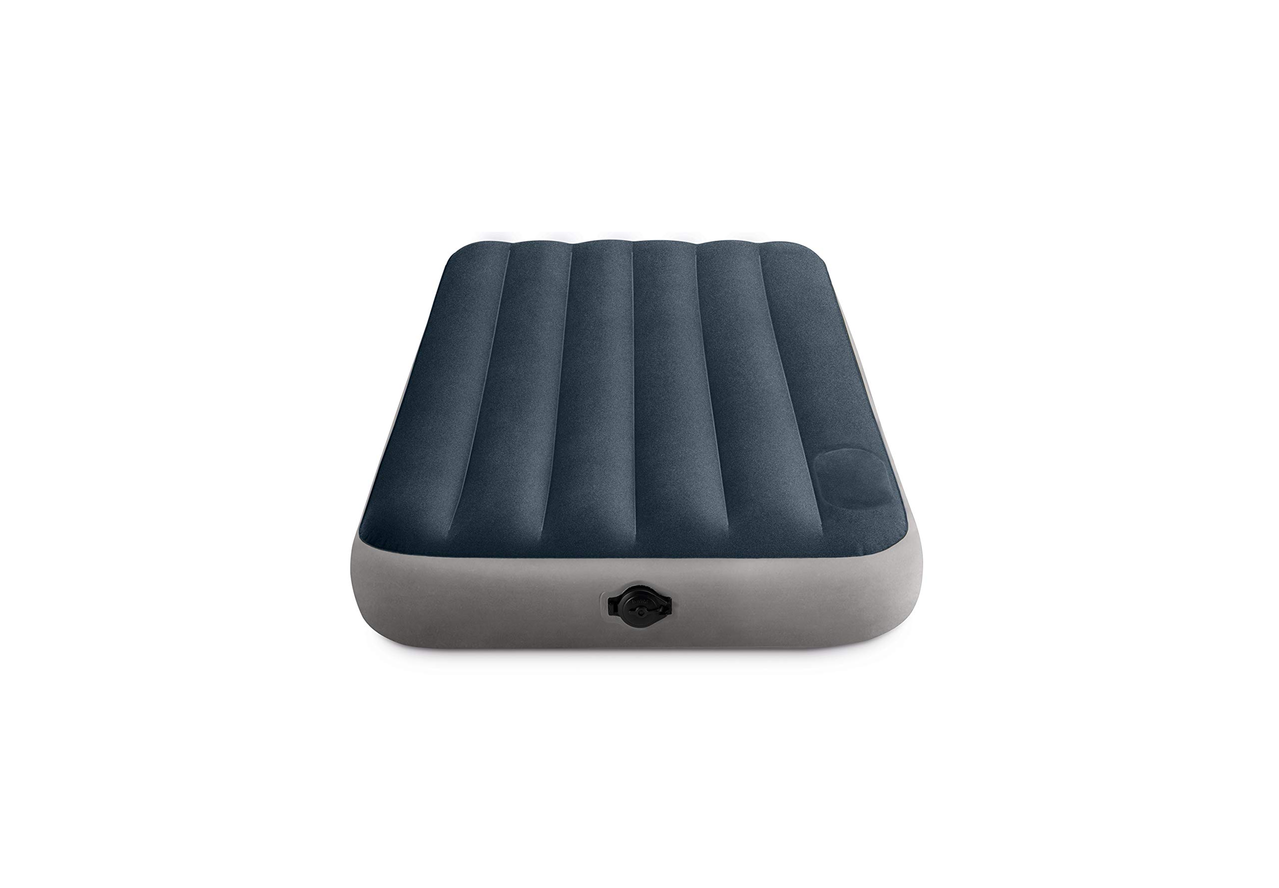 Intex 64781E Dura-Beam Standard Single-High Air Mattress: Fiber-Tech β Twin Size β 2-Step Pump β 10in Bed Height β 300lb Weight Capacity