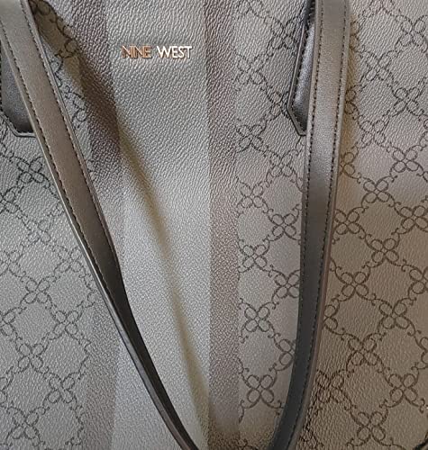 Nine West Acacia Jet Black Satchel with Removable Wristlet and Removable Card Case