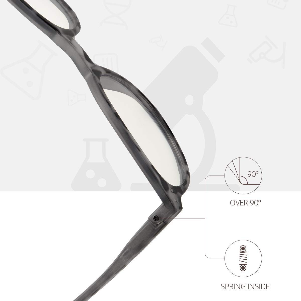 Leaead Blue Light Blocking Glasses BluErase Lens Round Frame Multiple Colors Anti Eyestrain Anti-UV Computer/Gaming/TV/Phones Glasses for Women/Men(Leopard)