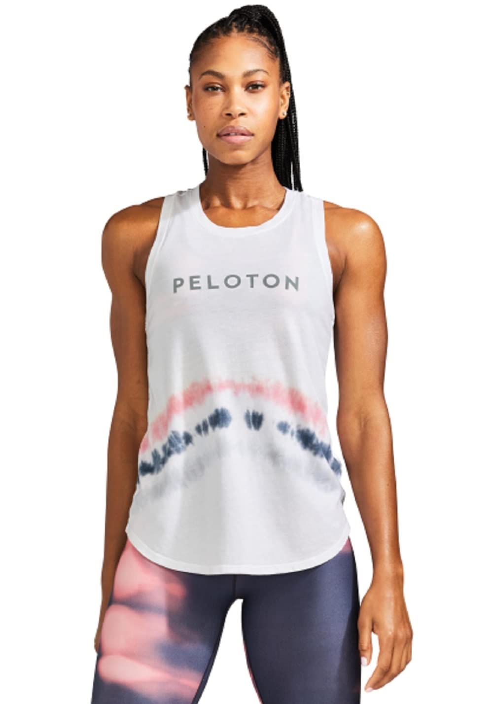 Peloton Women's Standard Flow Racer Tank, Multi Medium