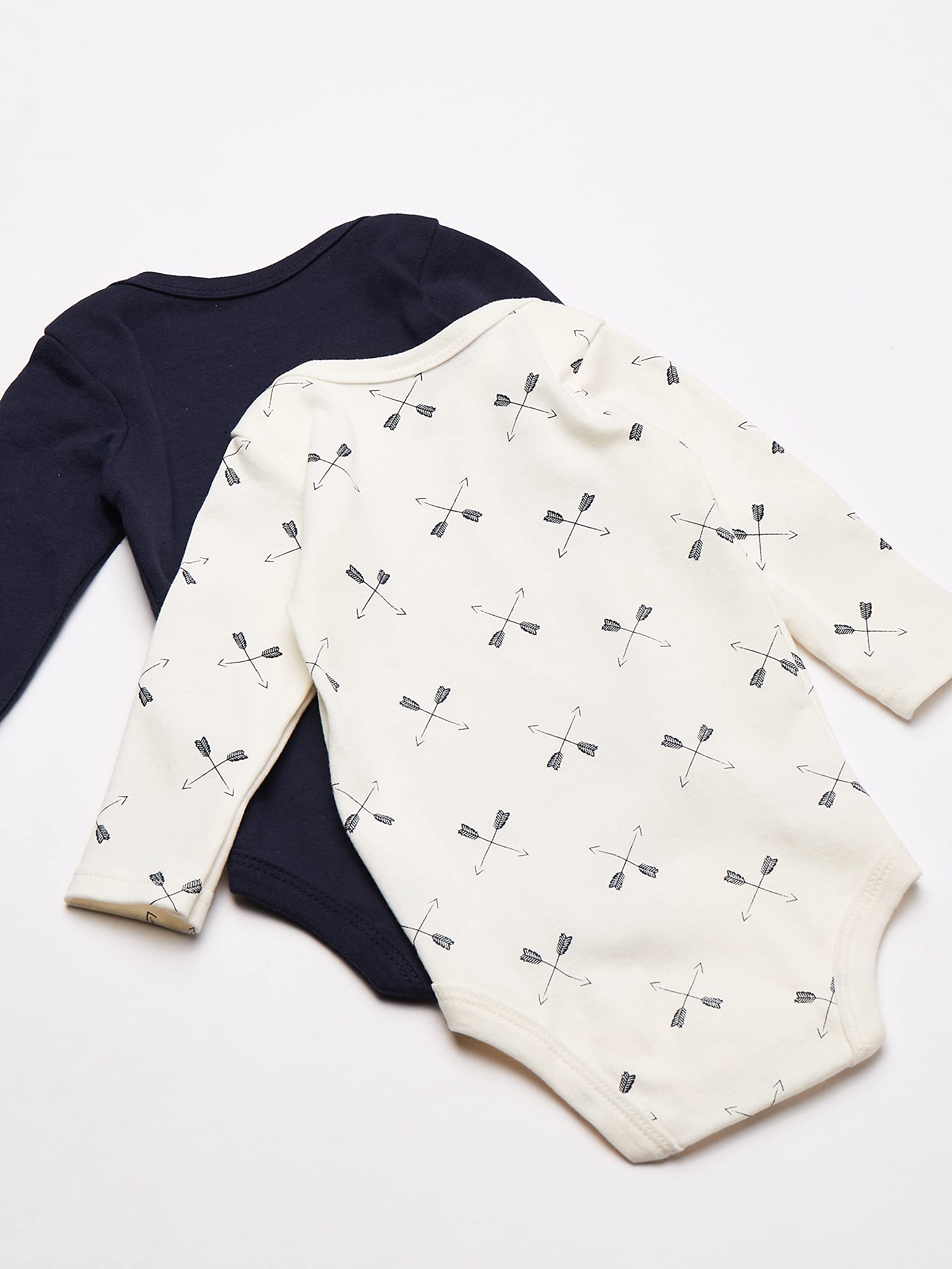 Hudson Baby Unisex Baby Cotton Long-sleeve Bodysuits, Forest, 0-3 Months US