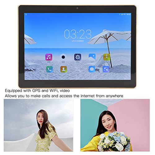 Pomya Tablet, 10.1 Inch HD Display Tablet for 5.1, 1GB RAM 16GB ROM WiFi Tablet Supports Small Memory Card, 8 Core 3G Network Tablet for Daily Life