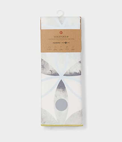 Manduka Repreve Yogitoes Yoga Mat Towel White Light 71"