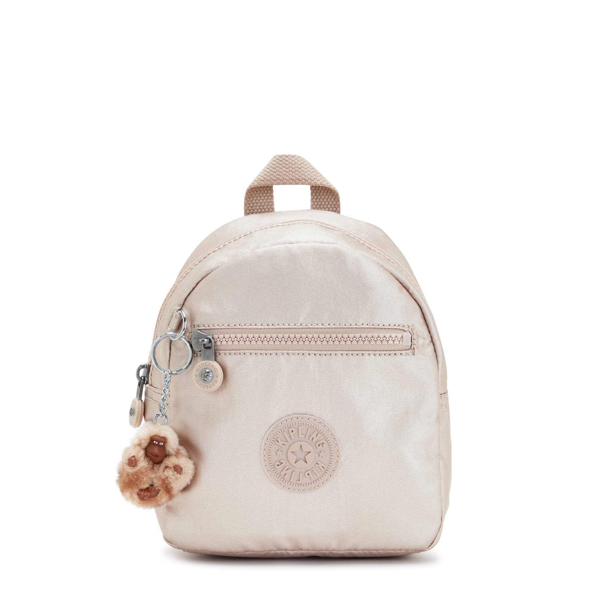Kipling Winnifred Metallic Mini Backpack Quartz Metallic