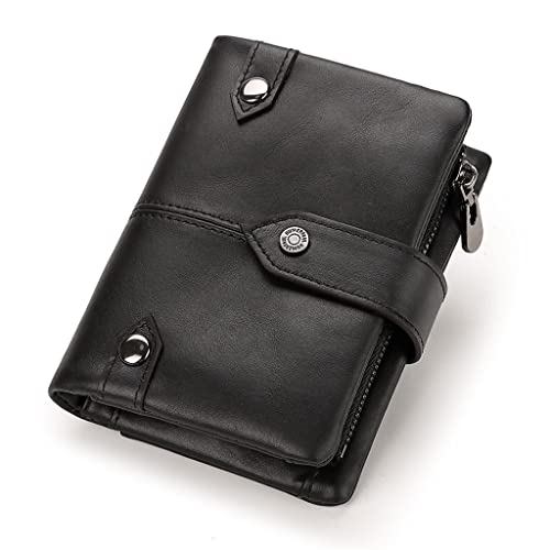 N/A Short Wallets Leather Business Clutch Bag Slim Purses with Coin Pock Et Women Wallet (Color : D, Size : 95mm*30mm130mm)