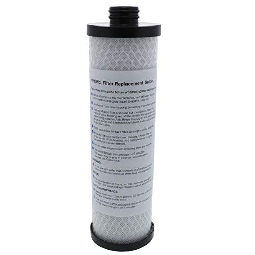 Neo-Pure NP-KW1-MB Compatible Replacement for WaterPur™ KW1 RV Water Filter- Now Available as MAX Filter- With Quantum Water Purification KDF 55 Media and Coconut Shell Carbon Fiber