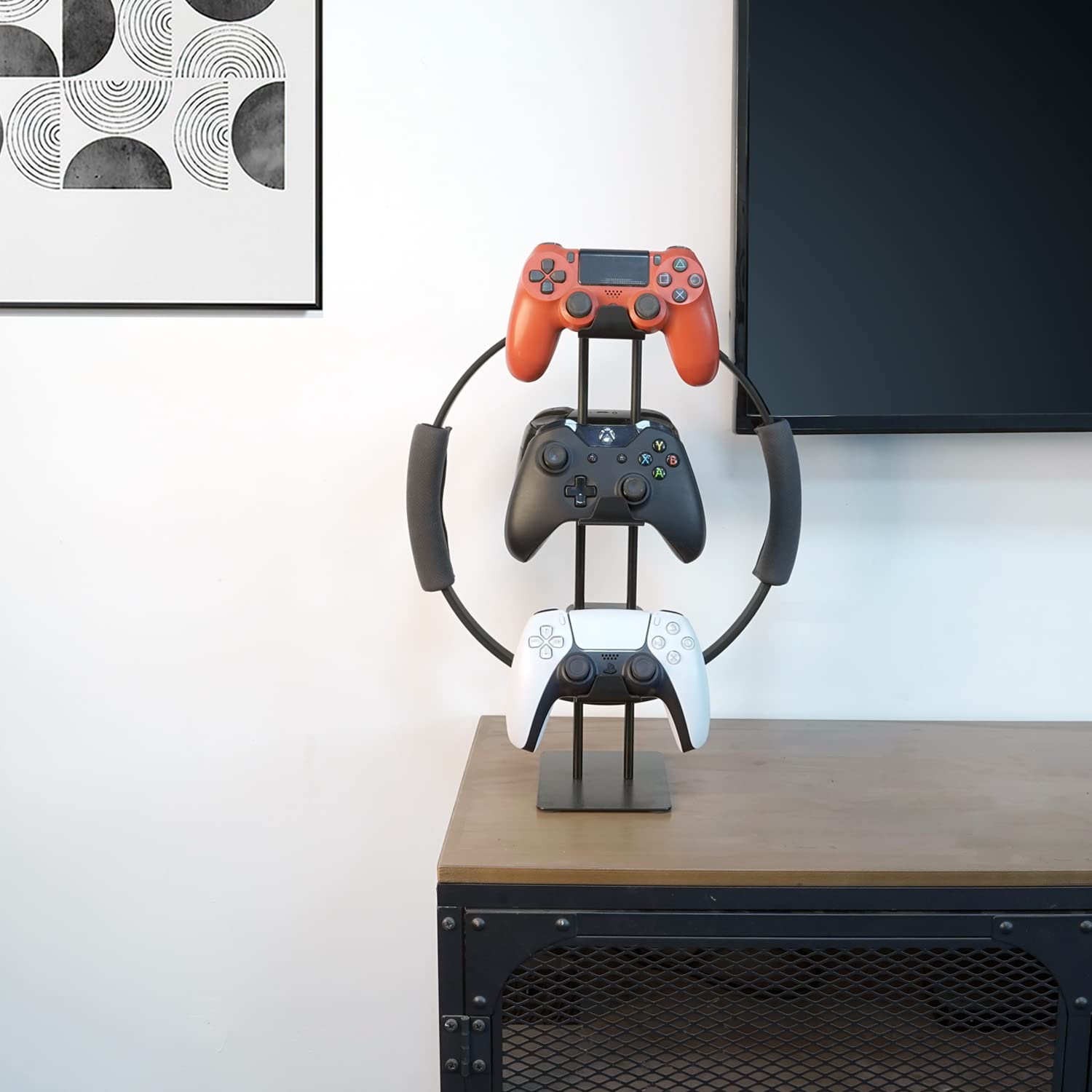 Monzlteck Desktop Controller Holder for PS4/PS5/Xbox ONE/Switch Pro, Controller Organizer,Gaming Accessories
