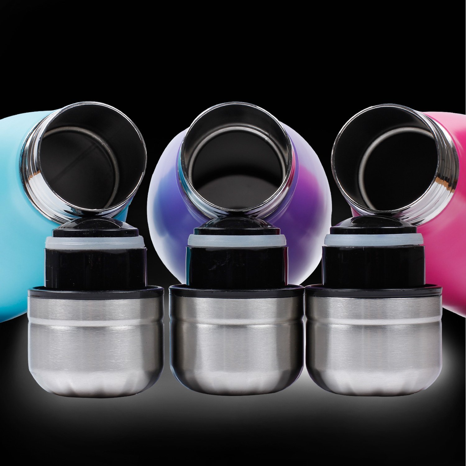 MIP Brand 17 oz. Double Wall Vacuum Insulated Stainless Steel Water Bottle Travel Mug Cup Chaos Coordinator Mom Mother Teacher (Black)