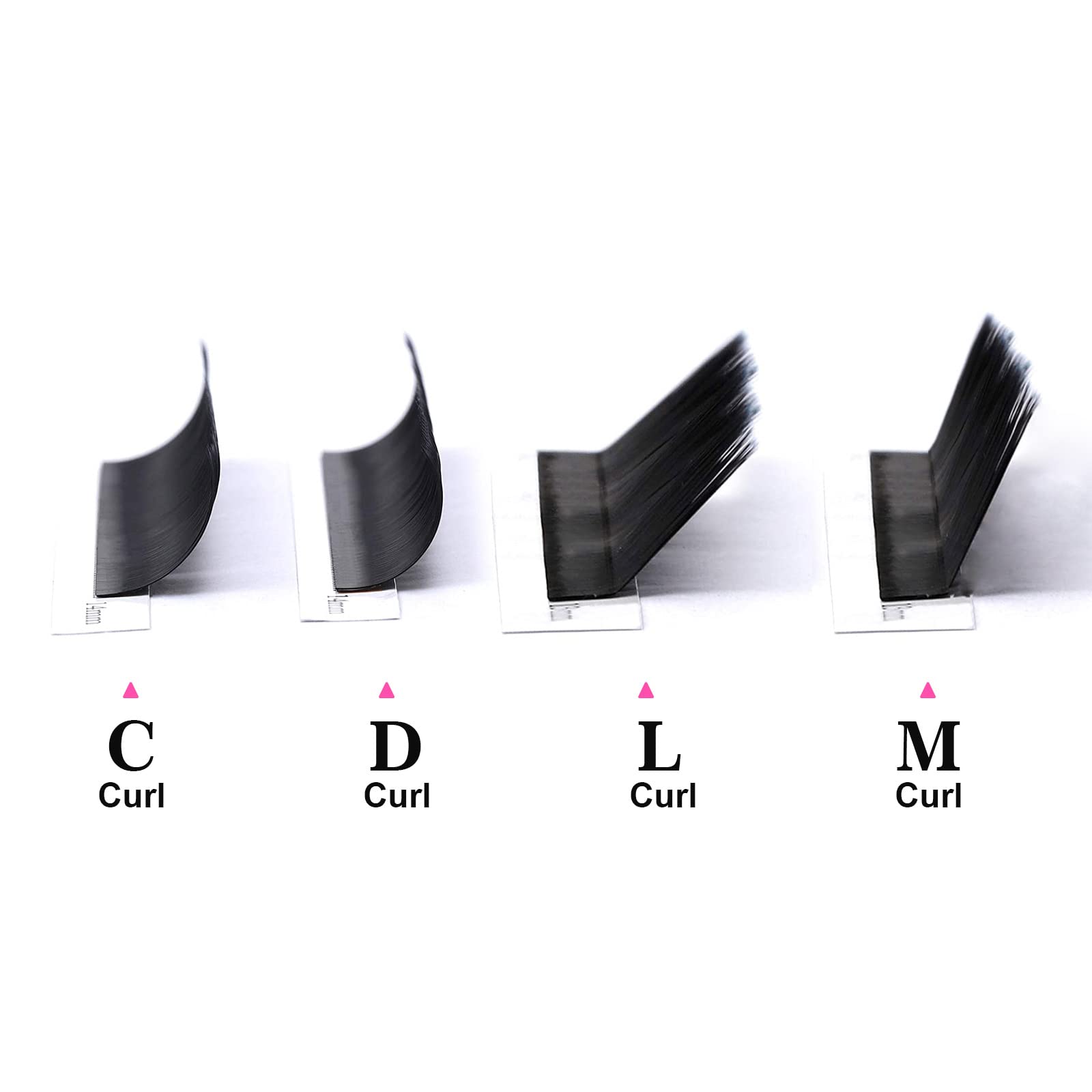 Q&D lash Flat Lashes Eyelash Extensions Ellipse Mixed Tray C/CC/D/DD/L/M Curl 8-25mm Soft and Light Individual Lash Extension(L-0.1,MIX8-15mm)