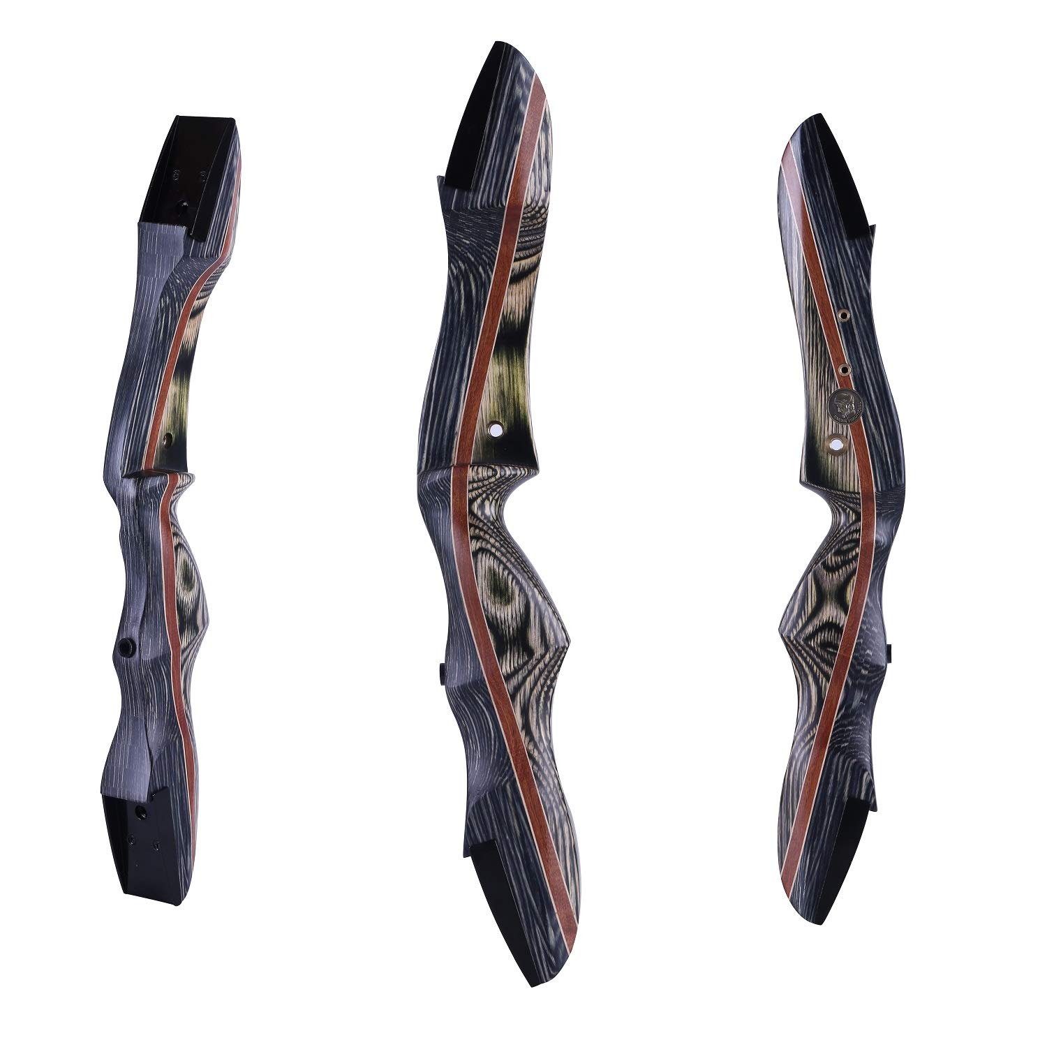 Keystone Traditional Archery Takedown Recurve Bow 62” Hunting Bow - Draw Weights in 20-60 lbs - Wooden Bow with Stringer Tool for Beginner to Intermediate User (40lb, Right Hand)